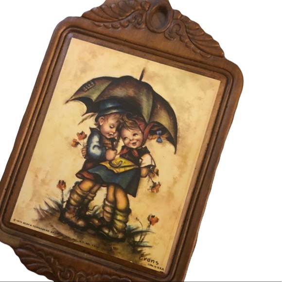 Vintage | Wall Decor | 97s Evans Wooden Hobo Kids Wall Art 1972 Made In ...